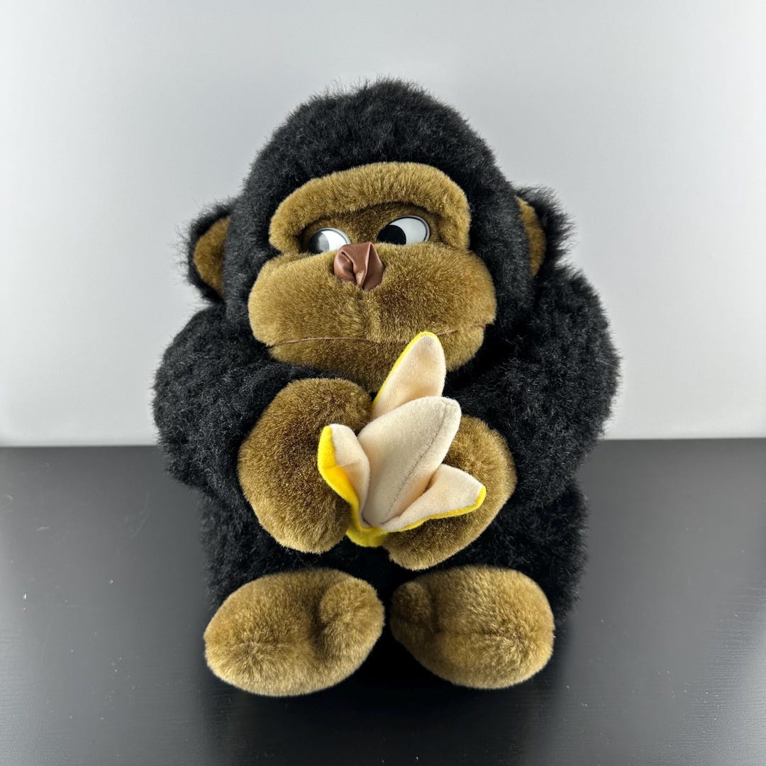 Vintage Gorilla Monkey Ape Plush Stuffed Animal Best Made Toys 11 ...