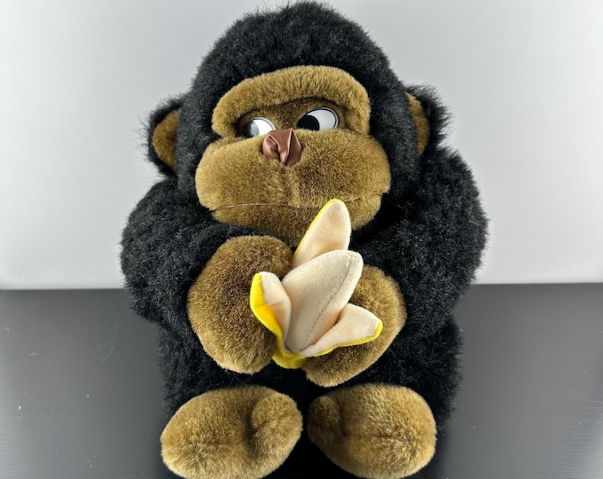 Vintage Gorilla Monkey Ape Plush Stuffed Animal Best Made Toys 11 ...