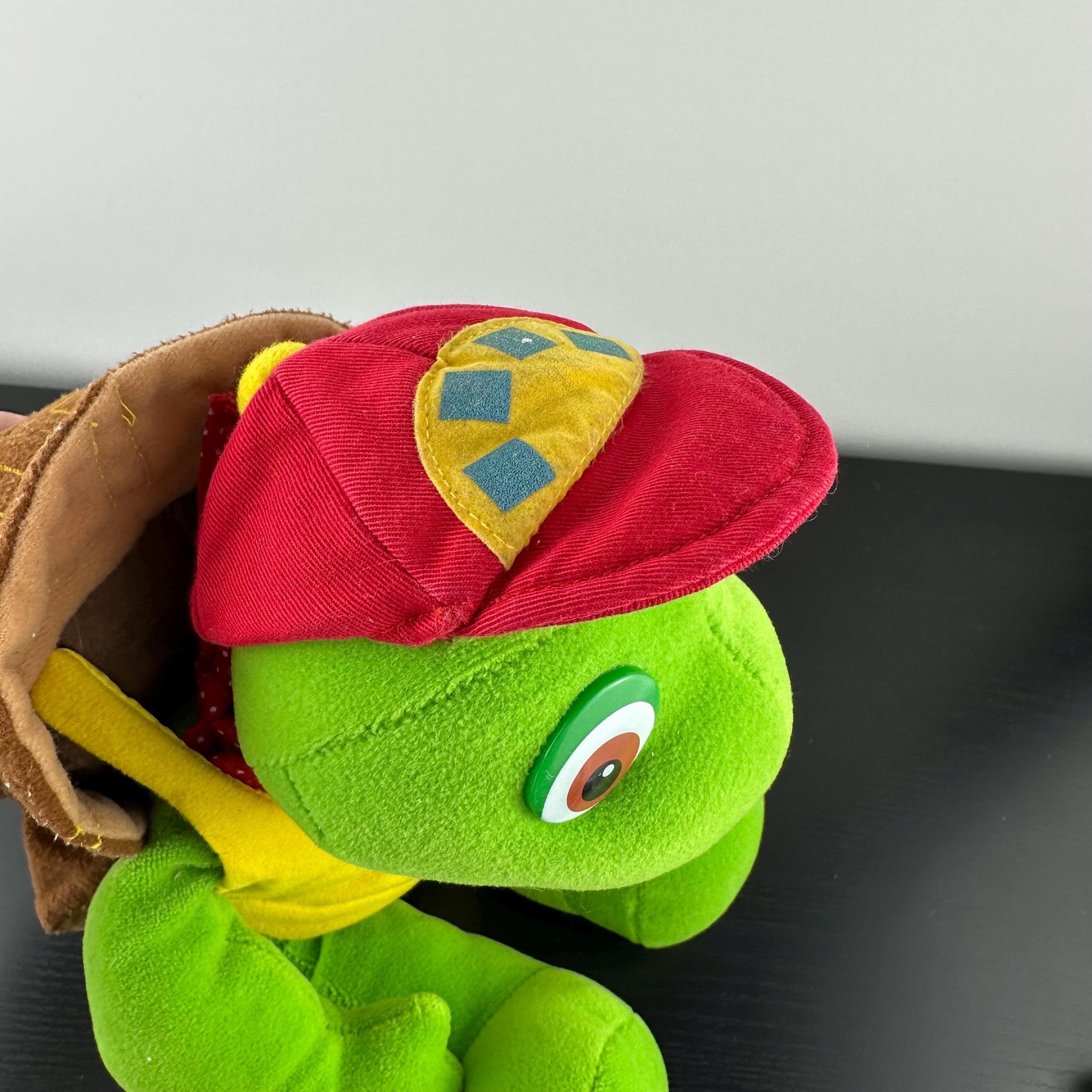 Vintage Franklin the Turtle Plush Stuffed Animal Red Hat Bandana Large ...