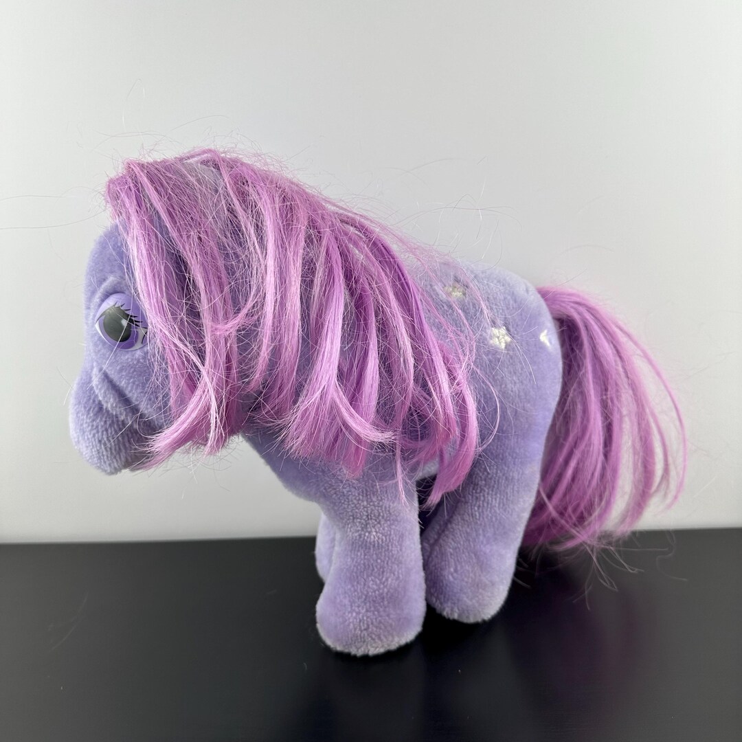 MLP My Little Pony Hasbro Softies Vintage 1980s - Blossom Purple Plush ...