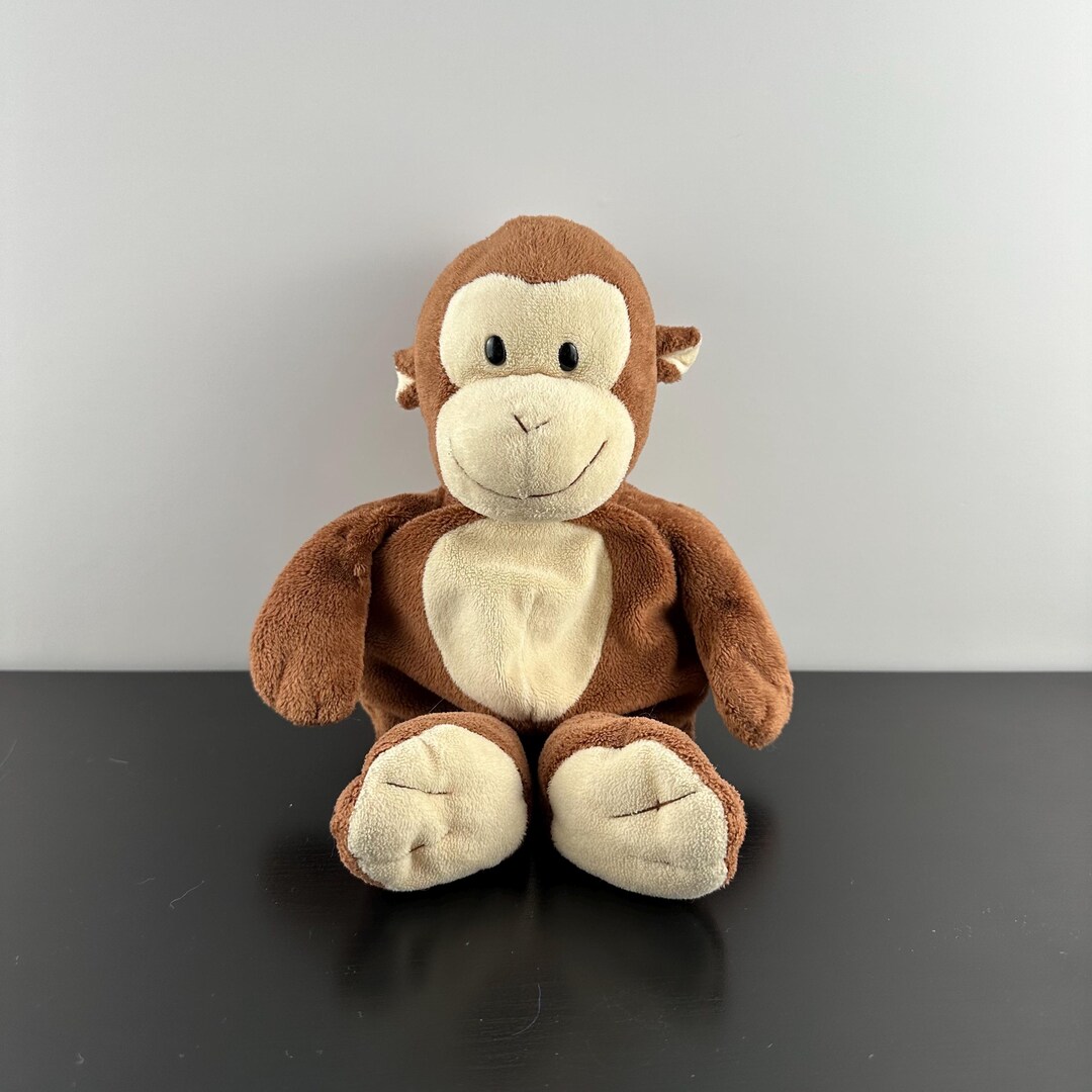 Vintage TY Pluffies Collection Dangles the Brown Monkey 10” RARE Plush ...