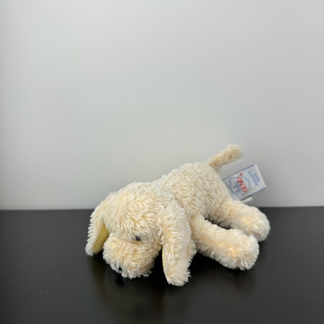 Baby Gund Puddles Puppy Dog 5” #58020 Mini Yellow Cream Plush Stuffed ...