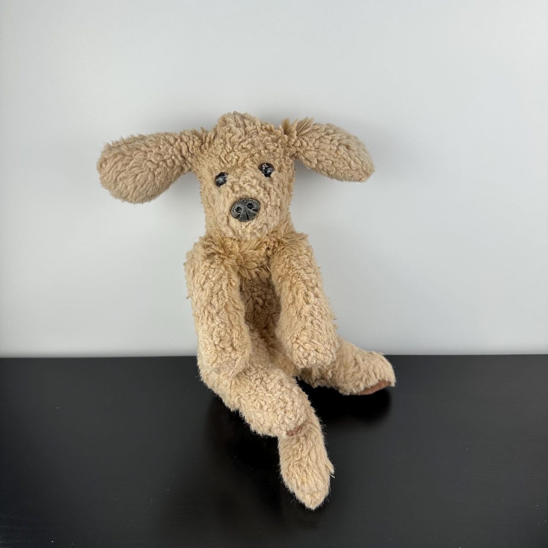 Vintage 1985 Gund Muttsy Plush Puppy Dog Tan Stuffed Animal Lovey 11 ...