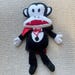 Vintage Y2K Paul Frank Fiesta Plush Monkey Doll Julius Vampire 12 ...