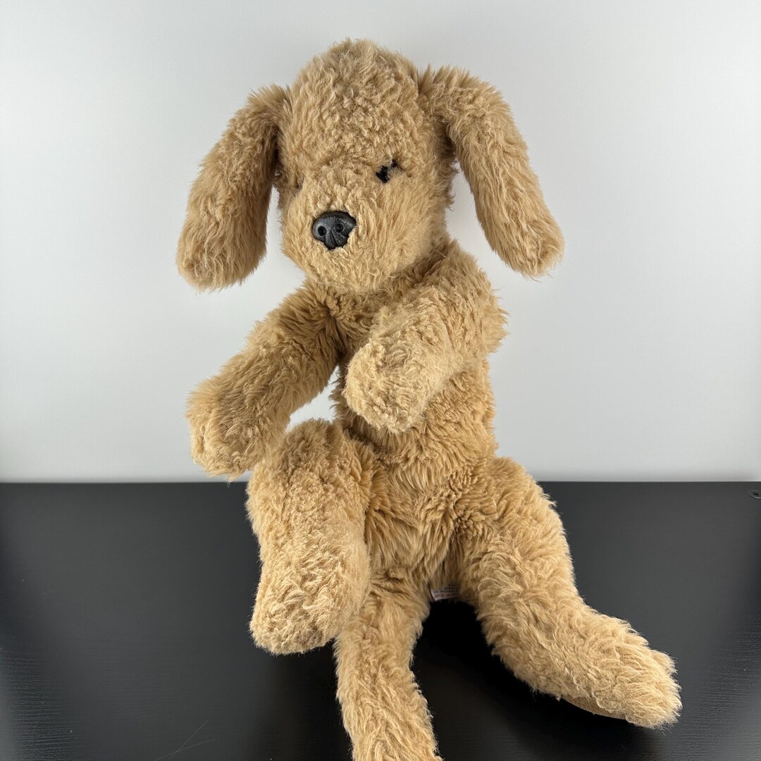 Vintage 1985 Gund Muttsy Plush Puppy Dog Tan Stuffed Animal Lovey HTF ...