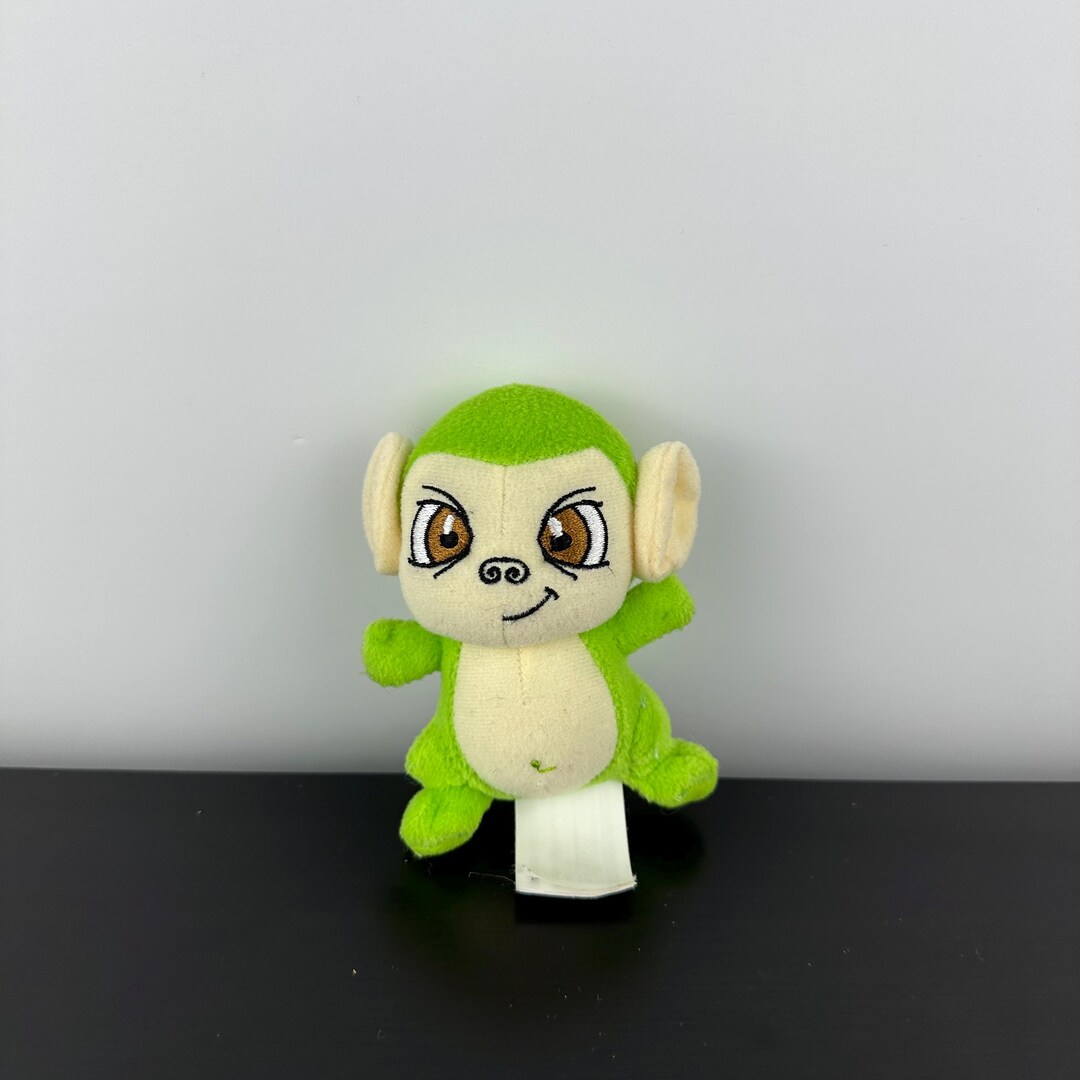 Neopets Mynci Green Monkey 4” Mcdonald's Plush Stuffed Animal Vintage ...
