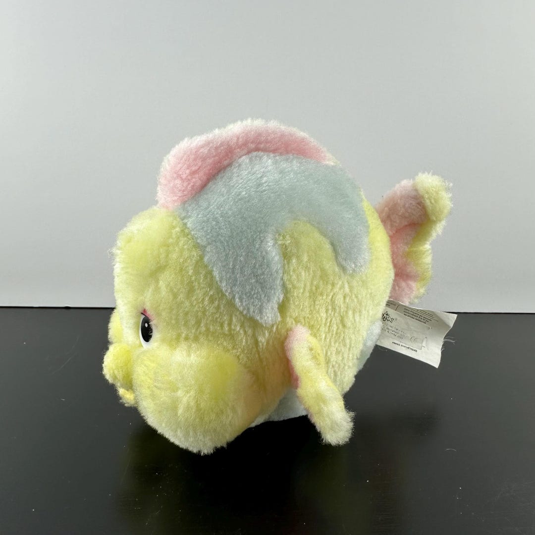 Vintage RUSS Plush Fish 7” Rattle Baby Toy Pastel 1990s Stuffed Animal ...