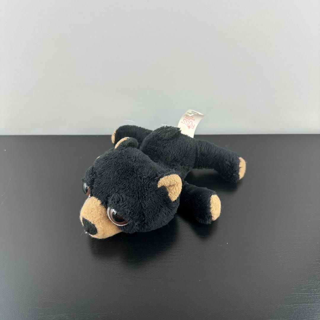 Russ Li’l Peepers Black Grizzly Bear Plush Stuffed Animal 5” Small ...