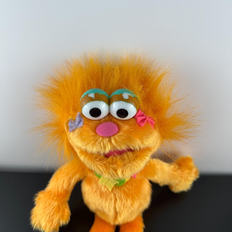 Sesame Street Zoe Orange Plush Stuffed Animal Toy Nanco 2003 Sesame ...