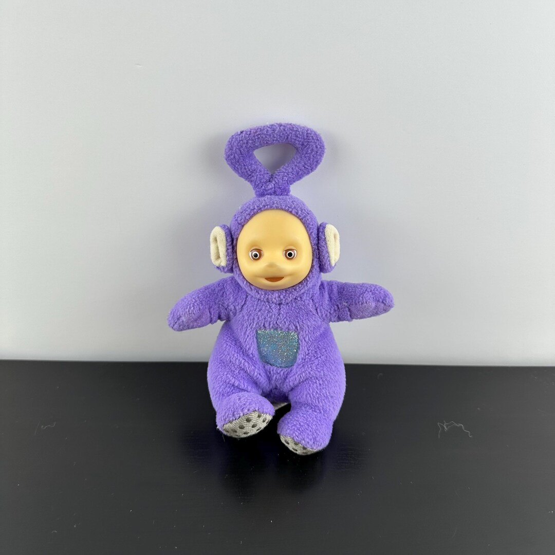 Vintage 1998 Teletubbies Tinky Winky Purple Plush Mini Stuffed Animal 5 ...