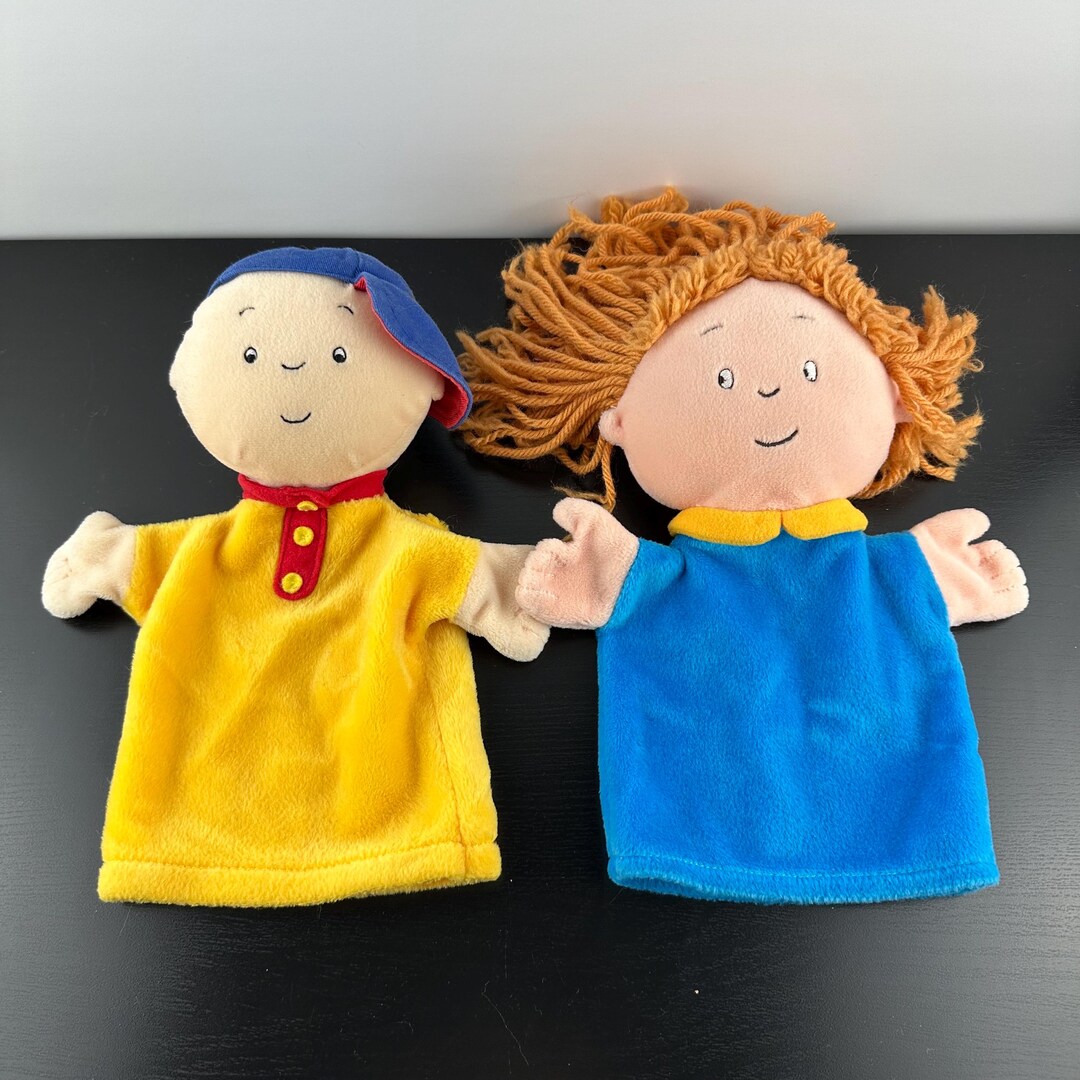 Vintage Caillou and Rosie Puppets Plush Stuffed Animals 1999 2001 - Etsy