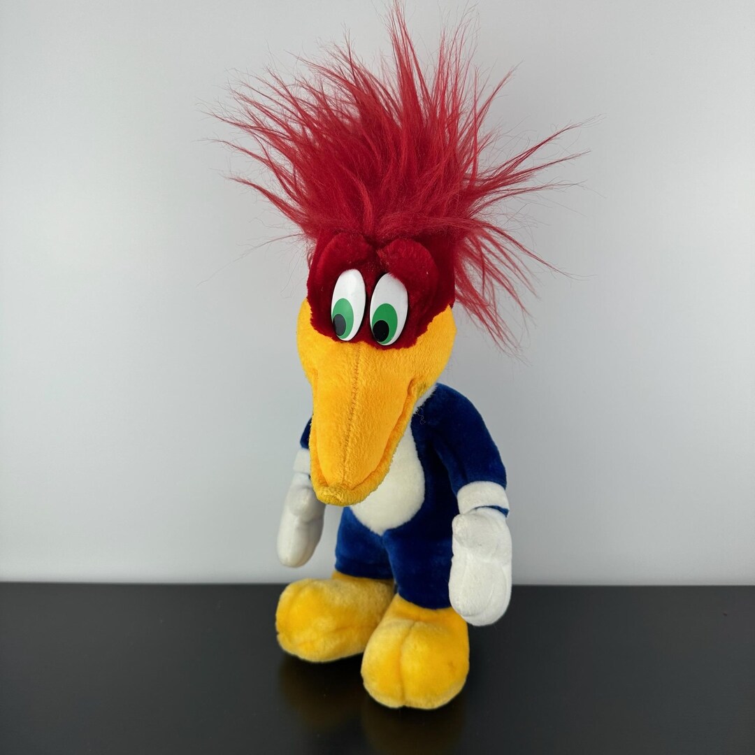 Universal Walter Lantz Woody the Woodpecker 14” Large Size Red Orange ...