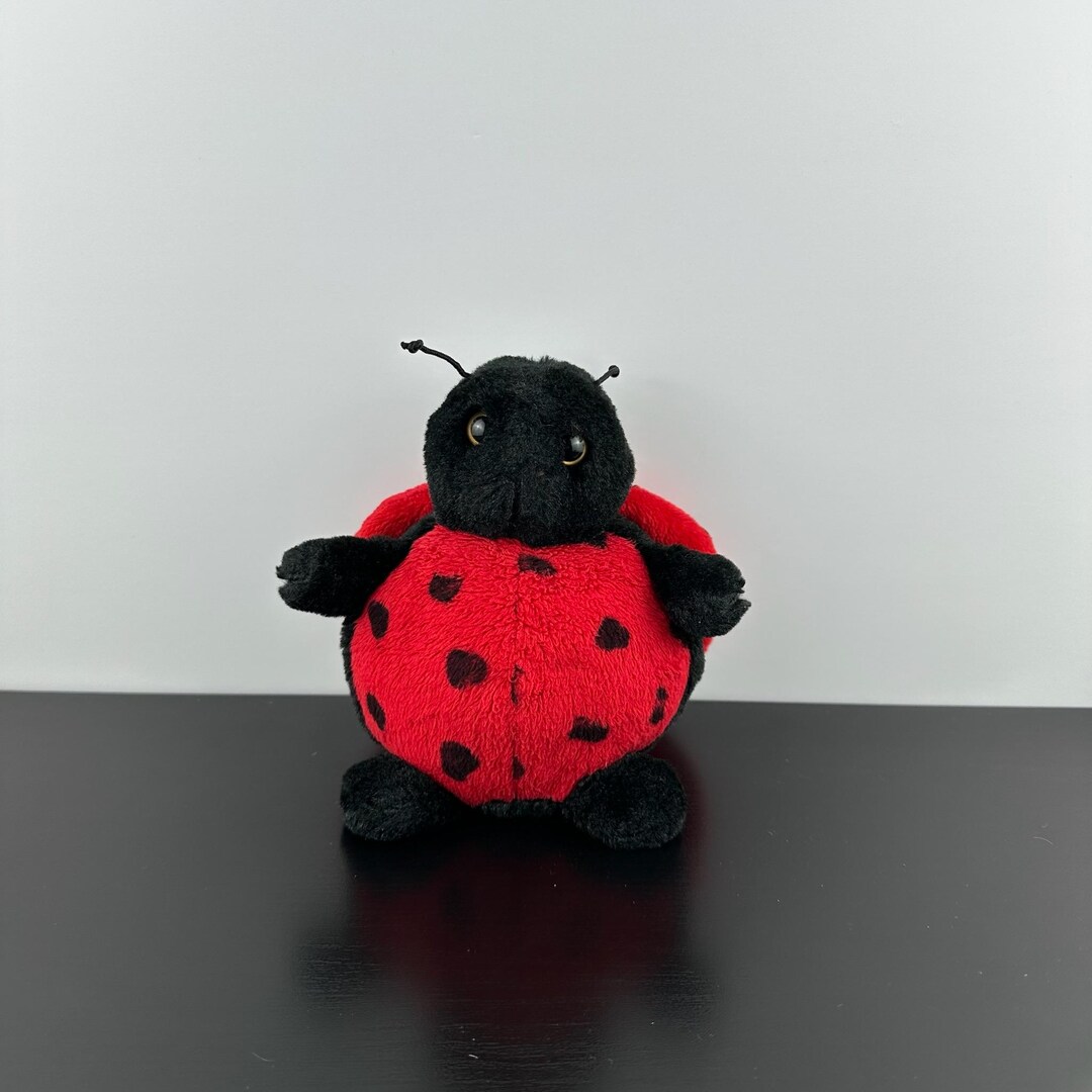 Bearington Collection Rare Ladybug 7” Red Black Spotted Lady Bug Plush ...