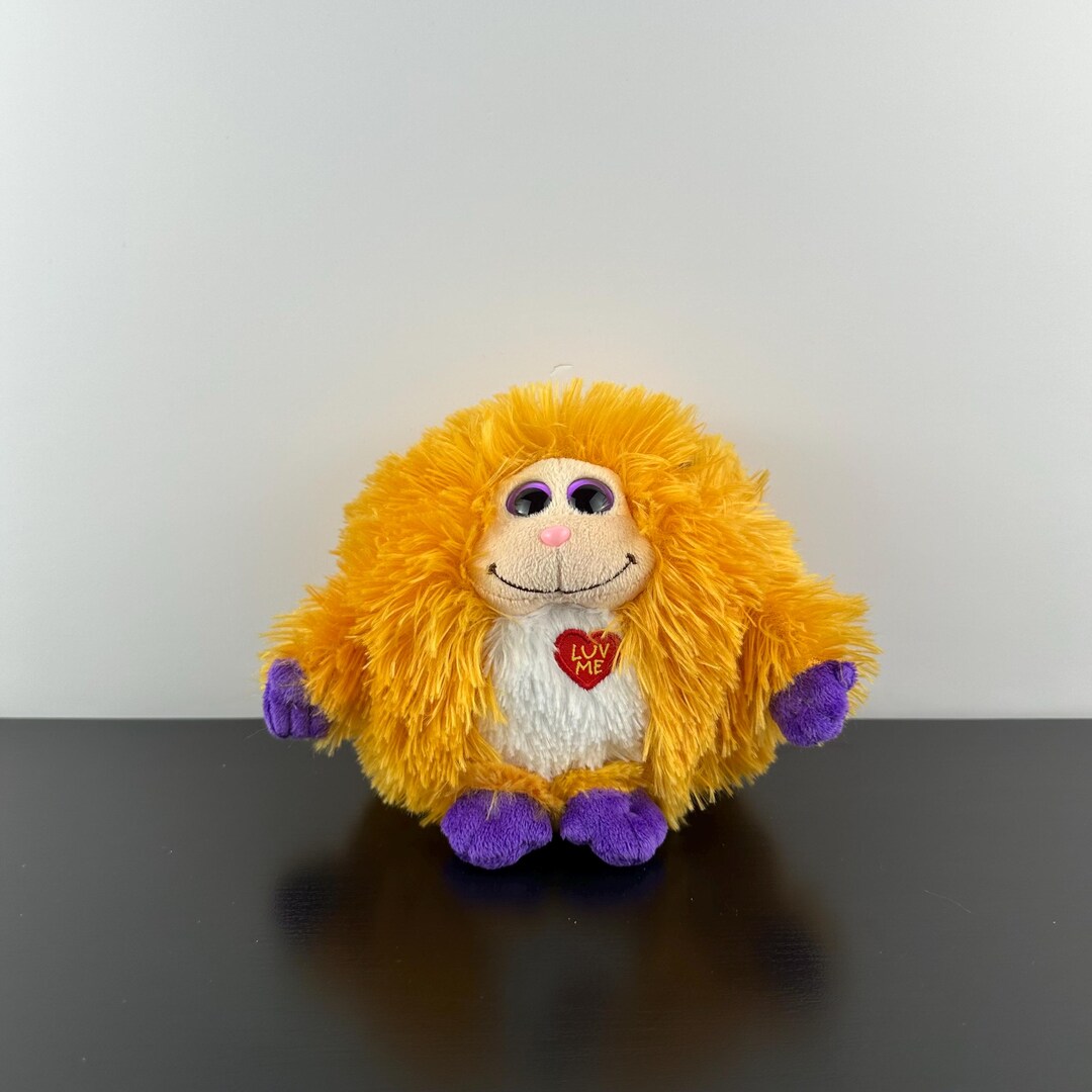 TY Monstaz Rocko Brown Monster Plush Stuffed Animal 6” Vintage ...