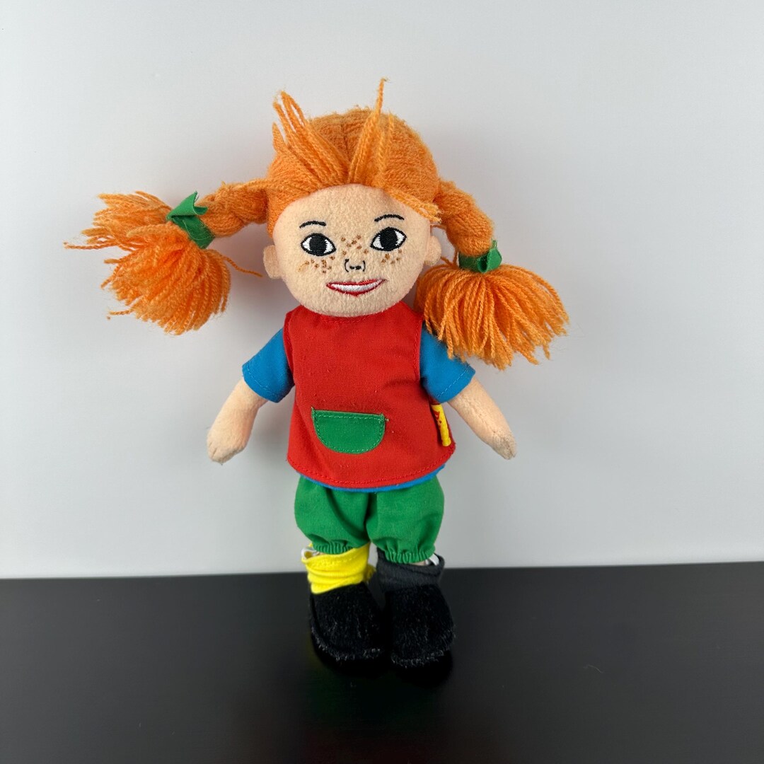 Vintage Pippi Longstocking 8” Plush Doll Micki Astrid Lindgren - Etsy ...