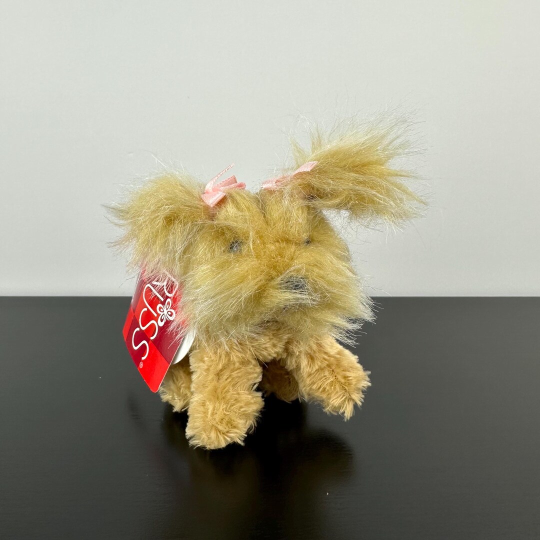 Russ Berrie Rare Sparkle Yorkshire Terrier Puppy Dog Keychain Backpack ...