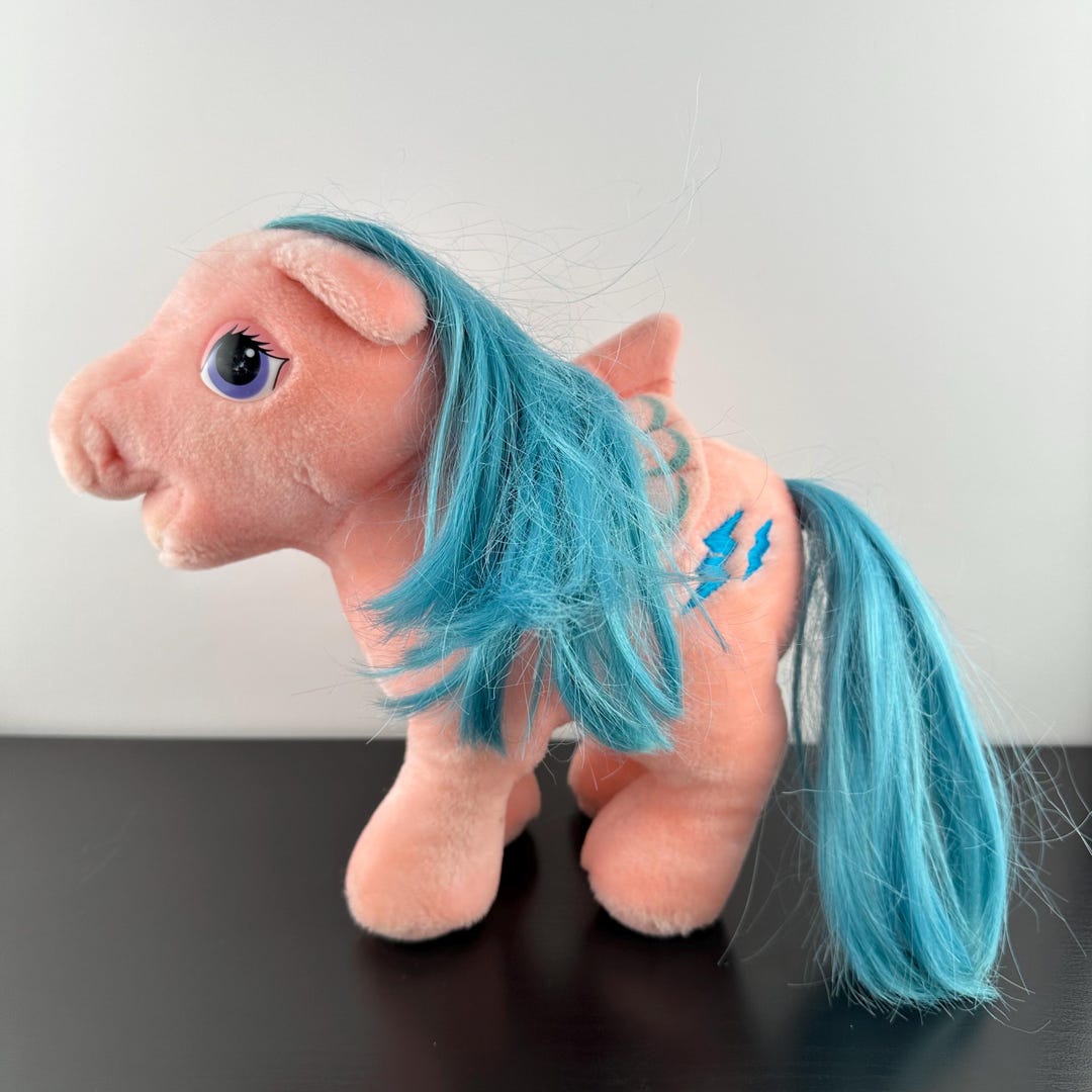 MLP My Little Pony Hasbro Softies Vintage 1980s - Firefly Pegasus Pink ...