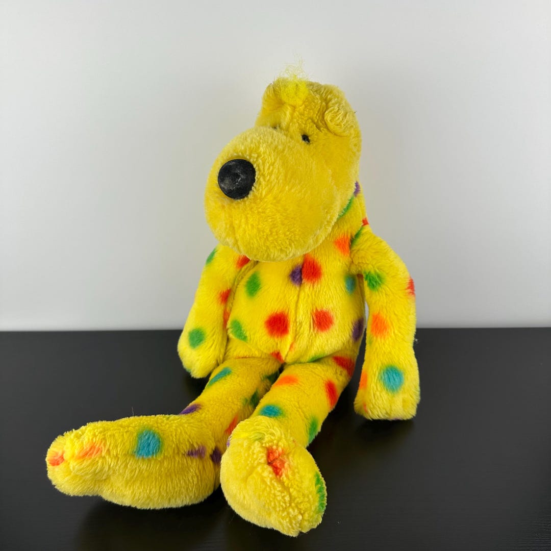 Dr. Seuss Put Me in the Zoo Plush Stuffed Animal Yellow Polka Dots 18 ...