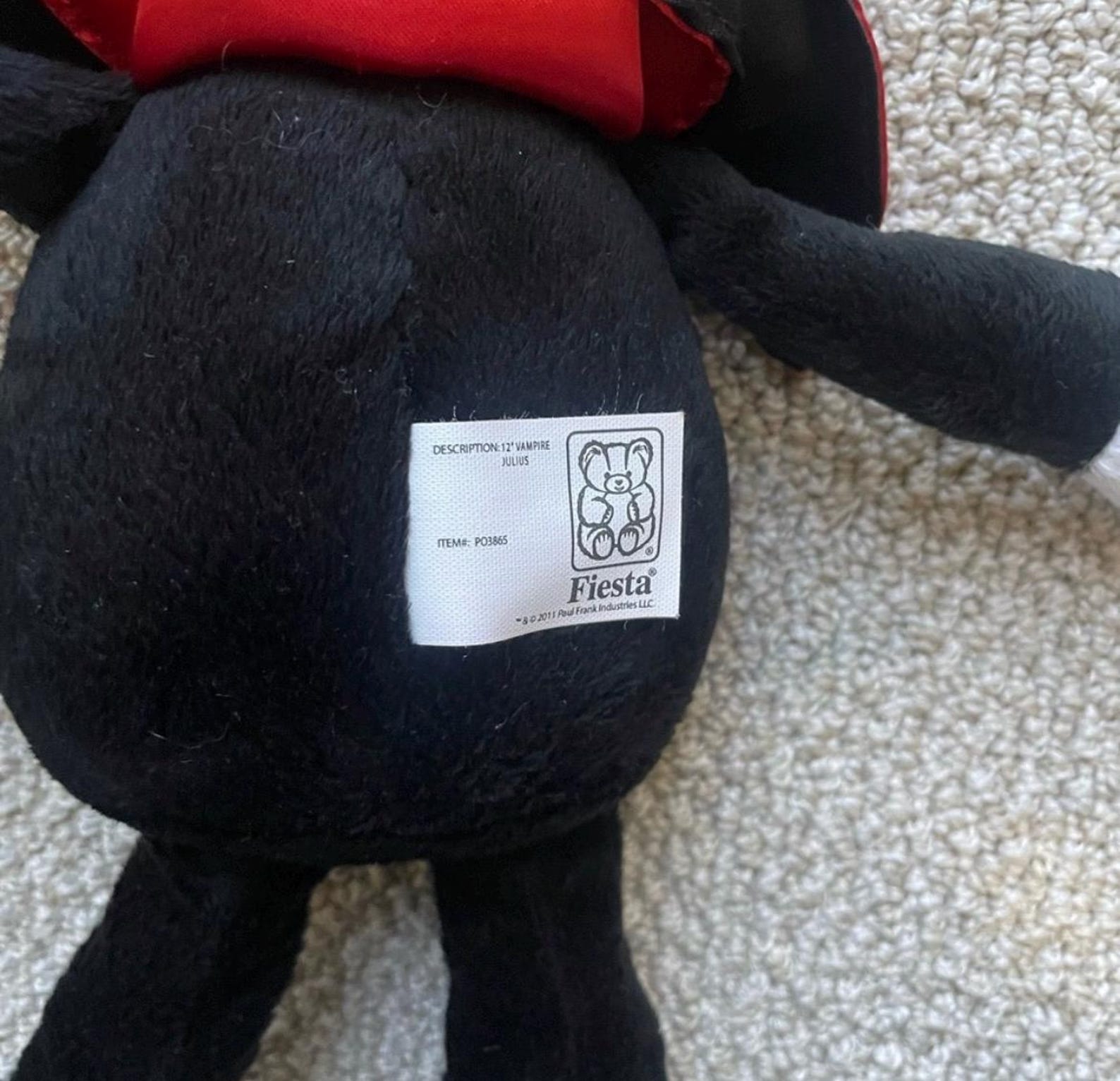 Vintage Y2K Paul Frank Fiesta Plush Monkey Doll Julius Vampire 12 ...