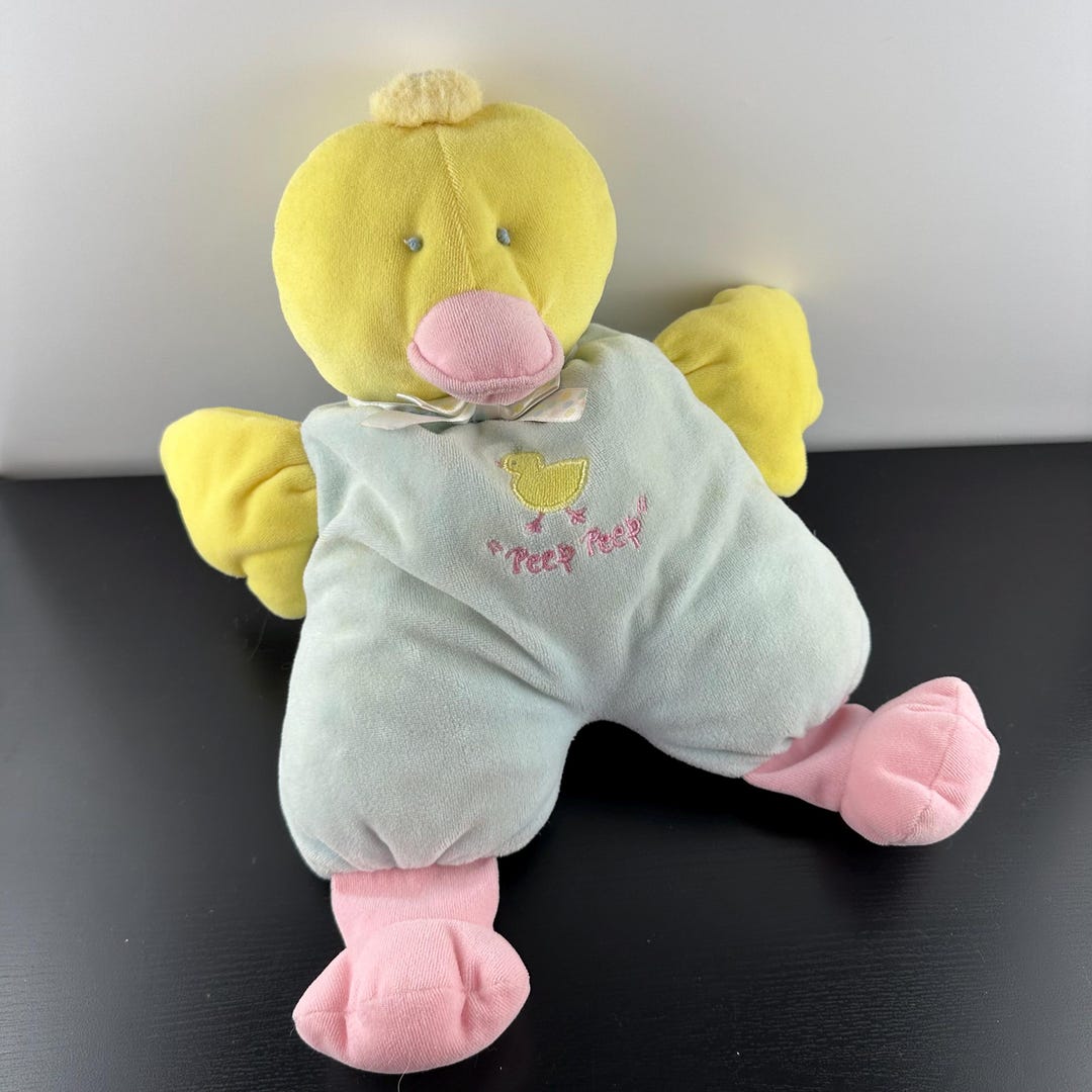 Vintage Eden Velour Duck Chick Peep Peep Blue Sleeper Pastel Plush ...