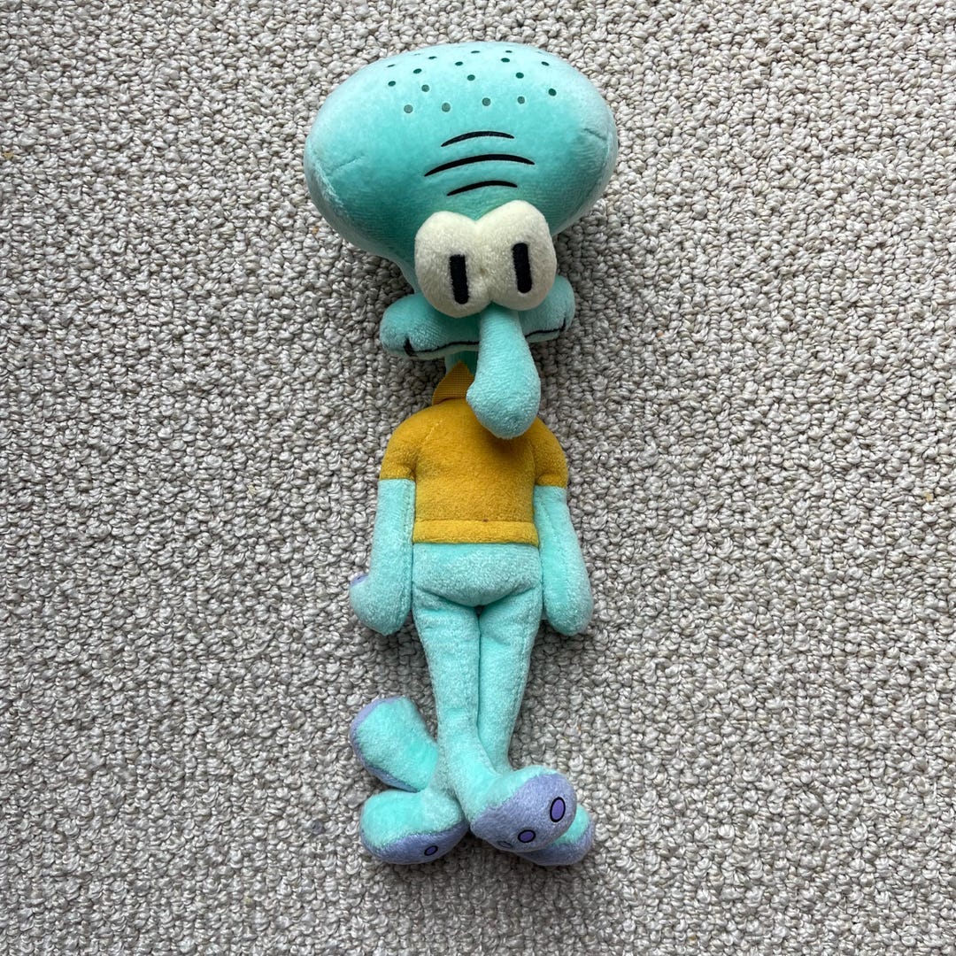 TY Beanie Baby Squidward Tentacles 9.5" Plush Toy Spongebob Squarepants ...