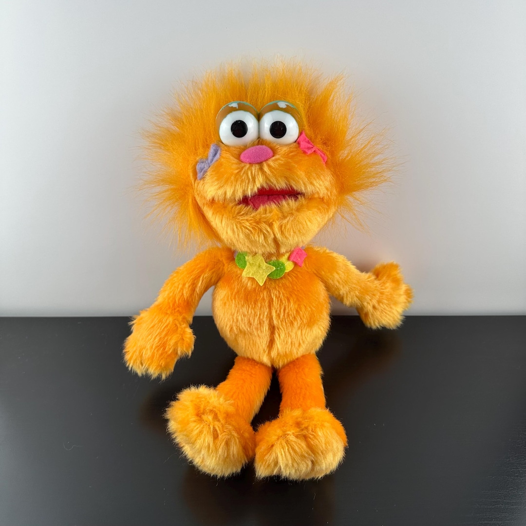 Sesame Street Zoe Orange Plush Stuffed Animal Toy Nanco 2003 Sesame ...