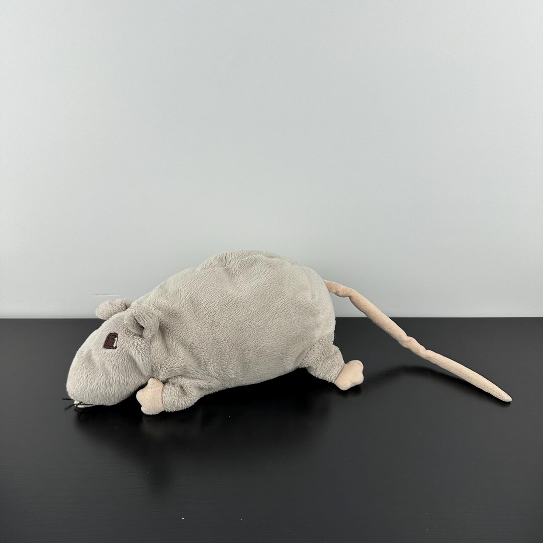 IKEA Plush Gray Minnen Ratta Rat Rodent Stuffed Animal Toy Mouse Lovey ...