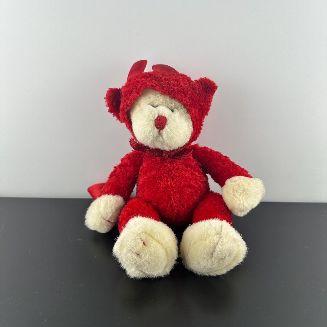 Russ Berrie Blaze Devil Valentines Removable Hood Costume Stuffed Plush ...