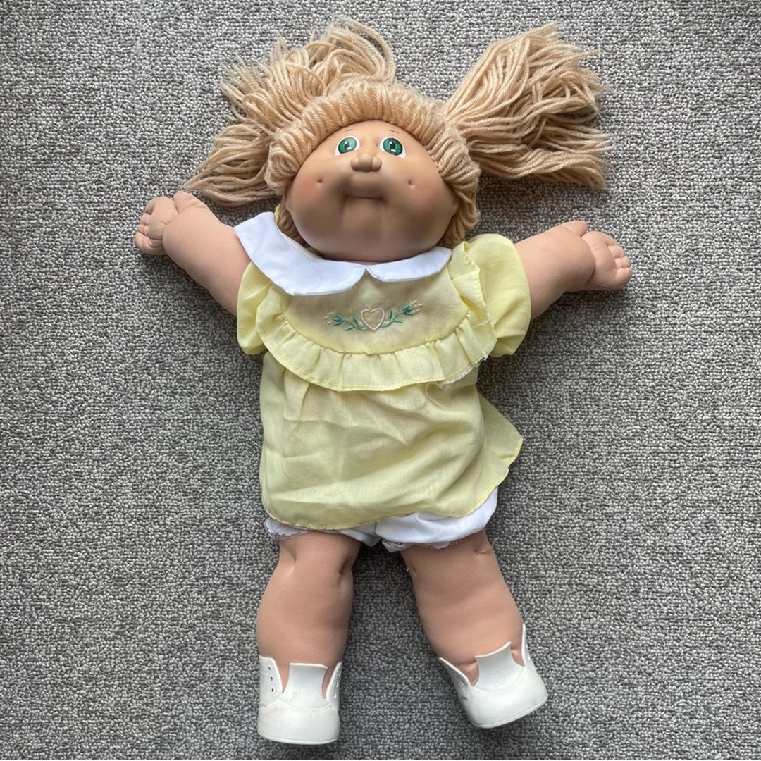 Vintage Cabbage Patch Kids Doll 1978/1982 Blonde Hair Green Eyes ...