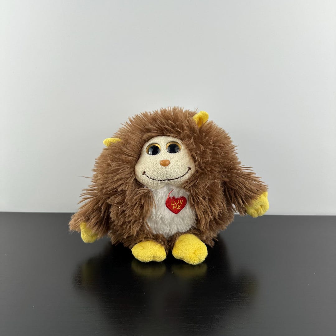 TY Monstaz Rocko Brown Monster Plush Stuffed Animal 6” Vintage ...