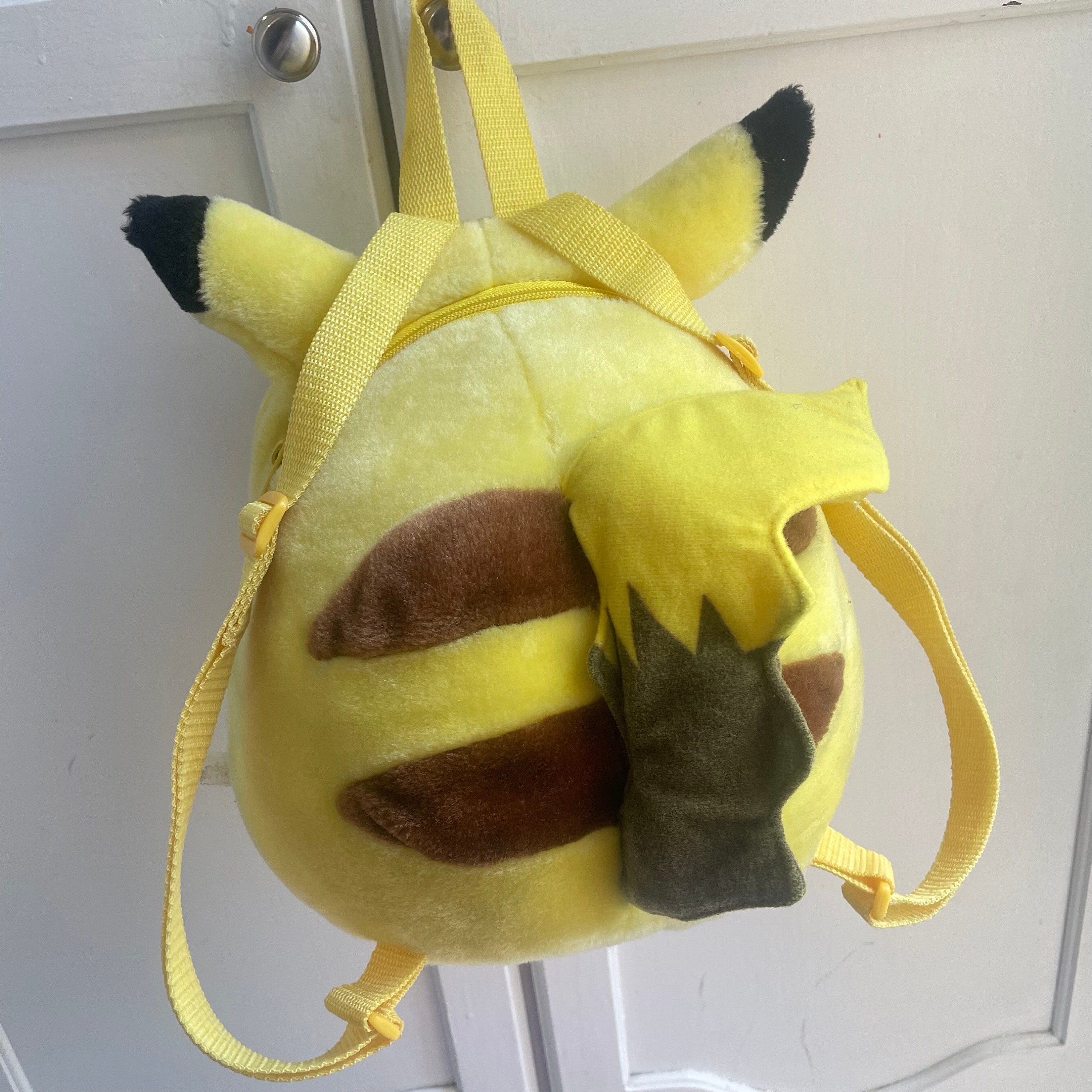 Vintage 90s Pokemon Fat Pikachu Plush Backpack read 9-10 Stuffed Animal ...