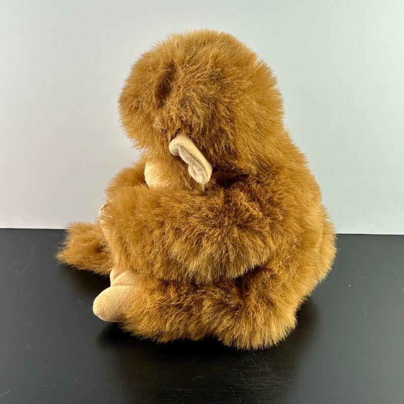 Vintage 1988 MJC Chimpanzee Chimp Monkey Plush Brown Soft Toy Stuffed ...