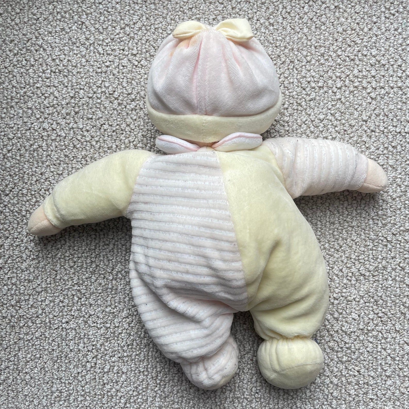 Russ Berrie ABC Bridget Doll Vintage 90s Yellow Plush Stuffed Animal 12 ...