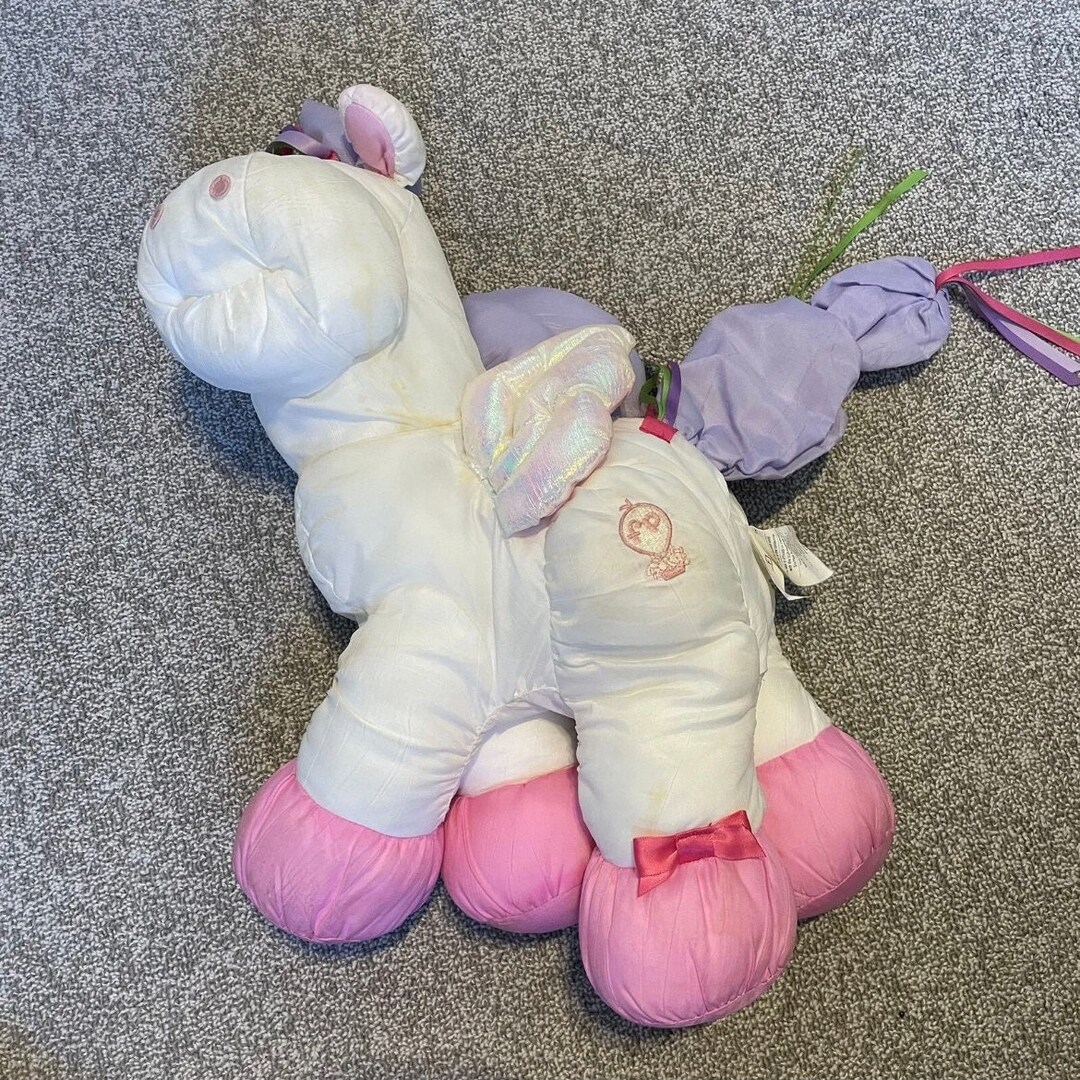 Fisher Price Enchanted Puffalump Pegasus Vintage Plush - 1980s White ...