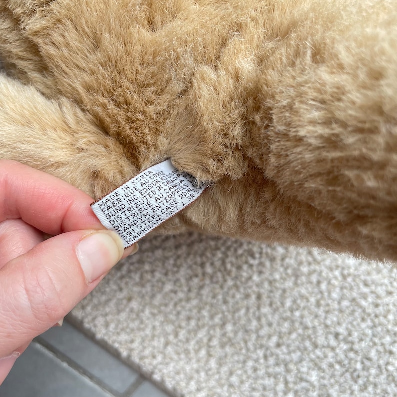 Vintage 1985 Gund Muttsy Plush Puppy Dog Tan Stuffed Animal Lovey HTF ...