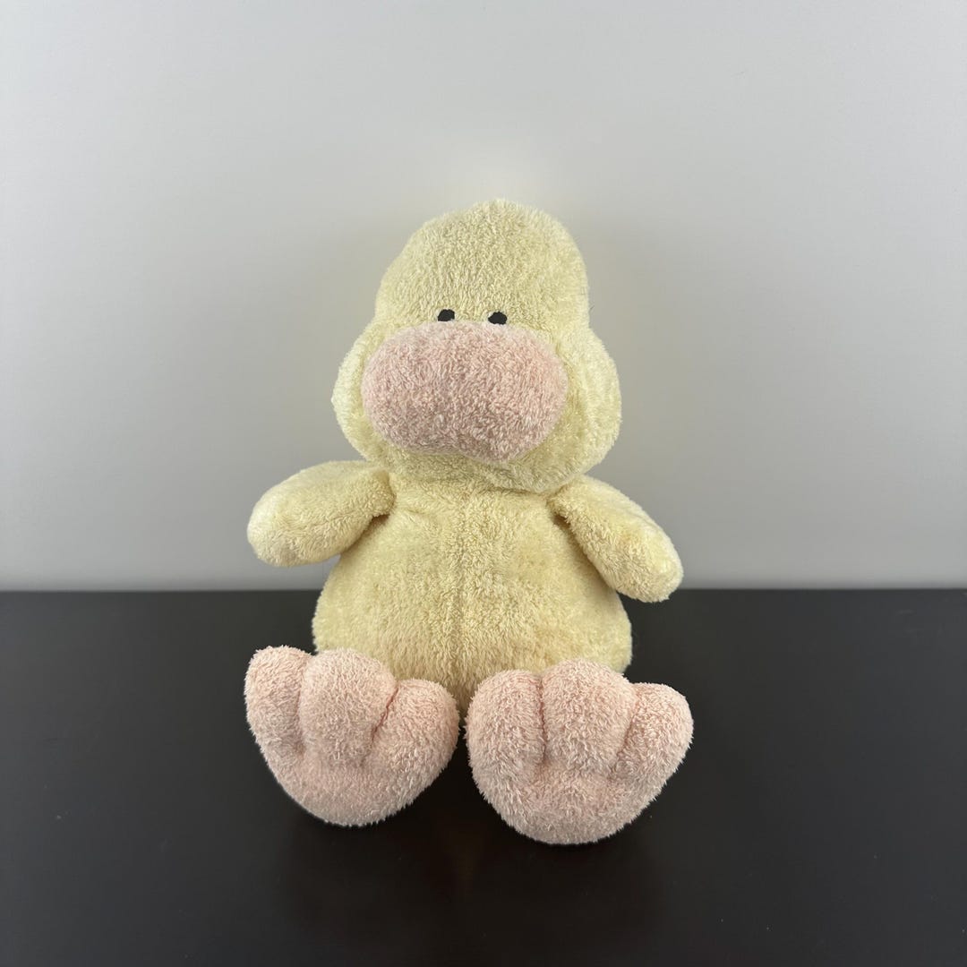 TY Pluffies Puddles the Duck Yellow Vintage 2002 Stuffed Animal Plush 9 ...