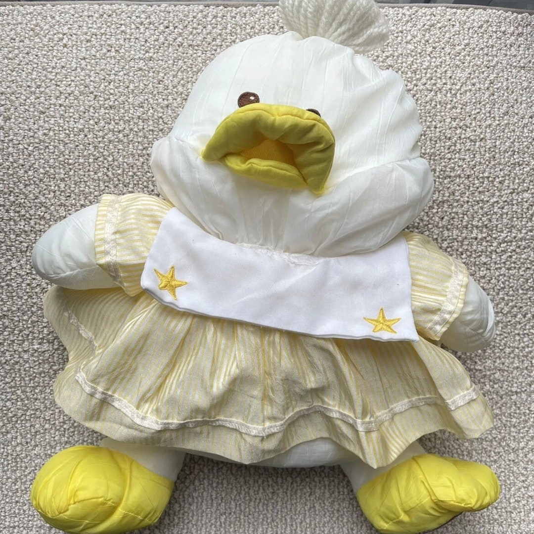 Vintage Puffalump 1987 Fisher Price White Duck Yellow Chick Sailor ...