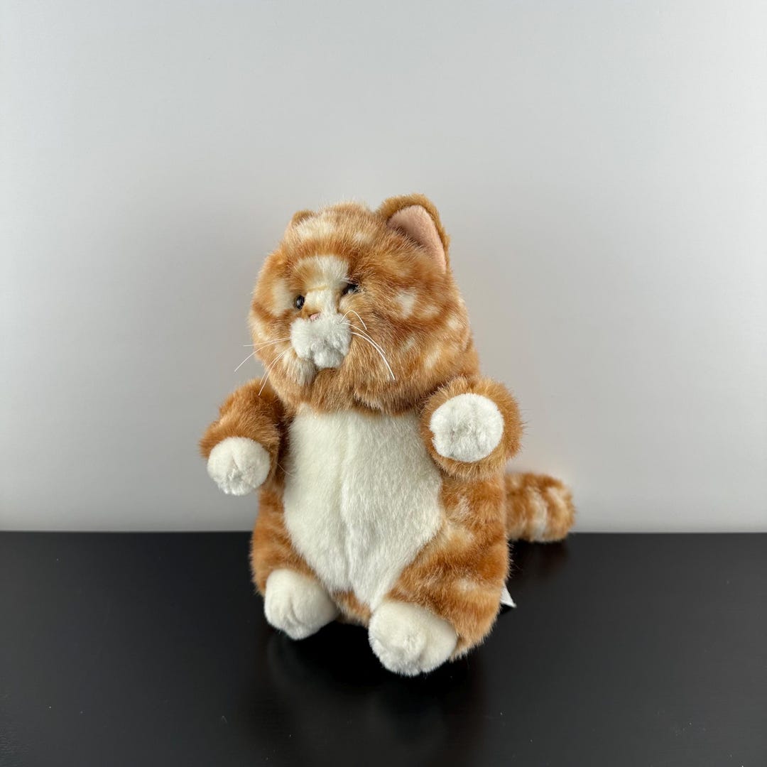 Russ Prudence Fat Chubby Kitty Cat Plush Stuffed Animal 9" Orange ...