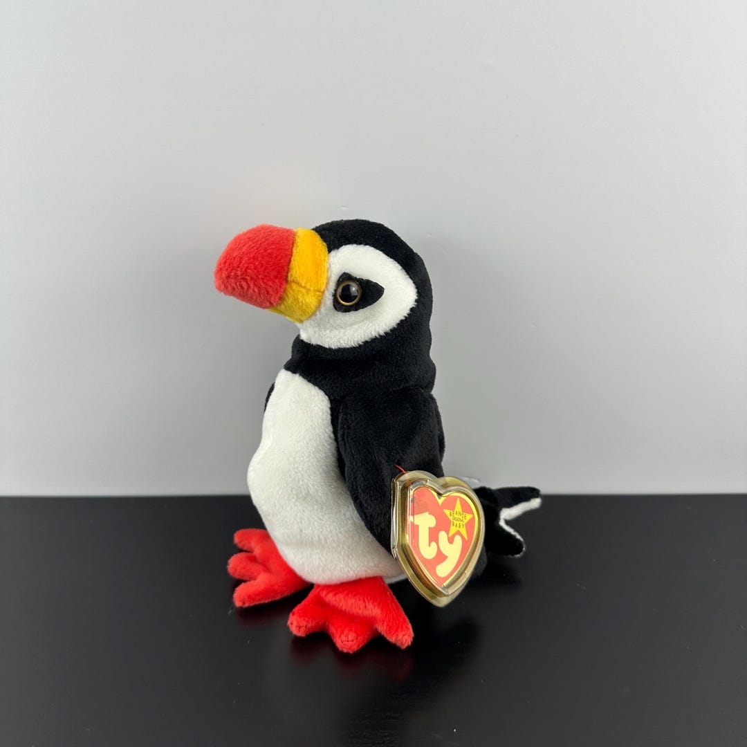 TY Beanie Baby Puffer the Puffin Penguin Bird 7" Vintage 1997 NEW Plush Stuffed Animal - Etsy