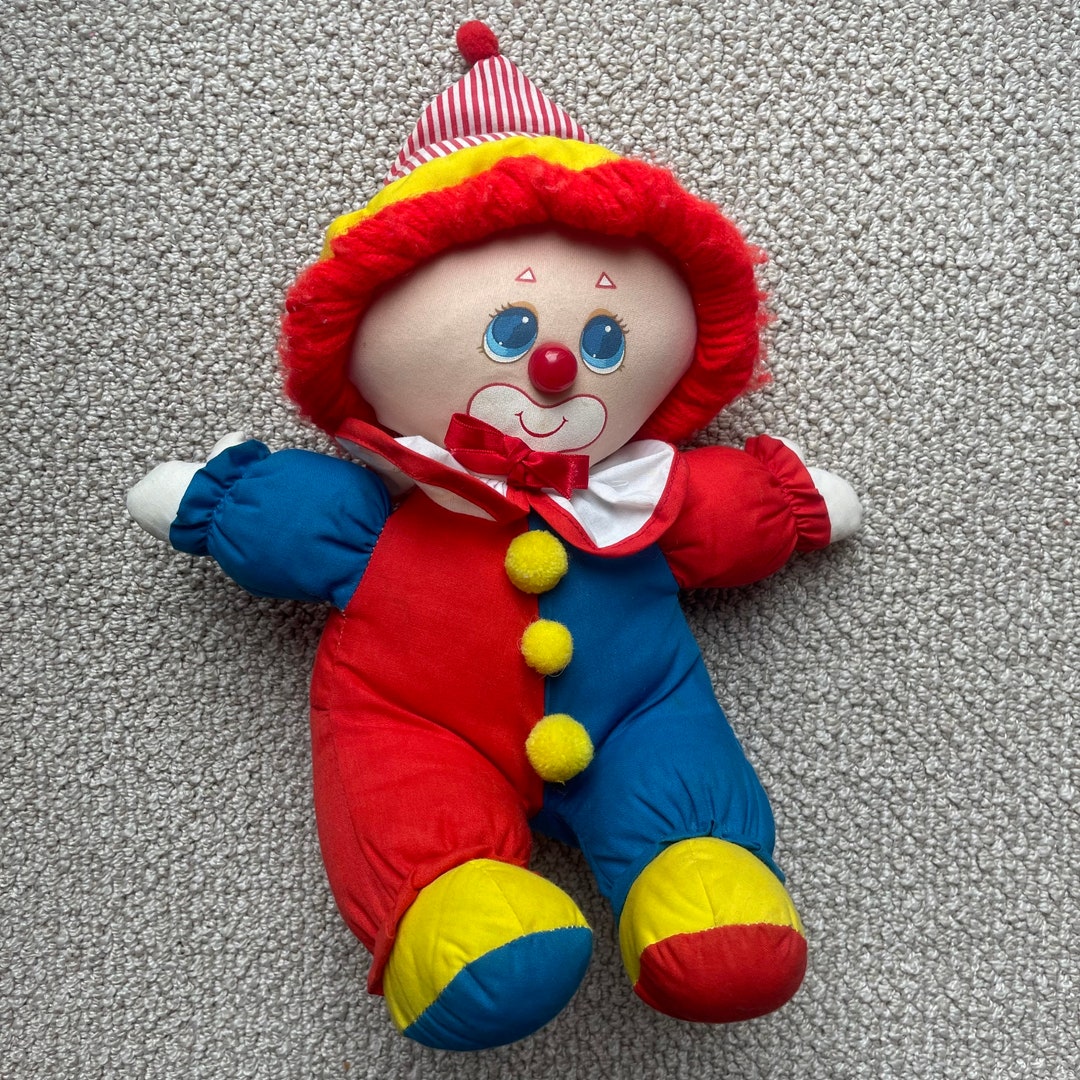Clown Vintage Amtoy Wind up Musical Clown Doll Plush Toy 11” Inches ...