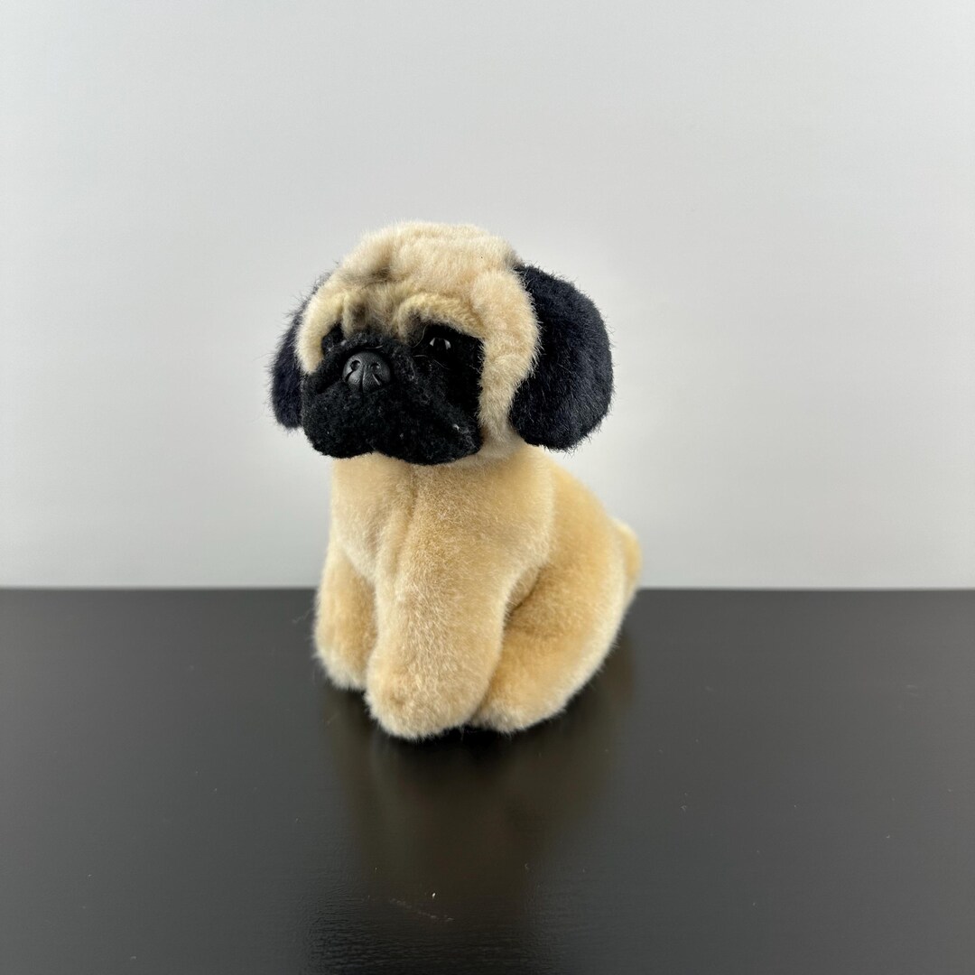 Vintage Russ Pug Dog Plush Stuffed Animal Small Mini 6” Sitting - Etsy