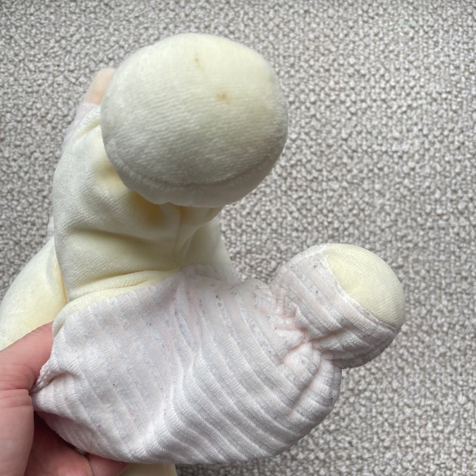 Russ Berrie ABC Bridget Doll Vintage 90s Yellow Plush Stuffed Animal 12 ...