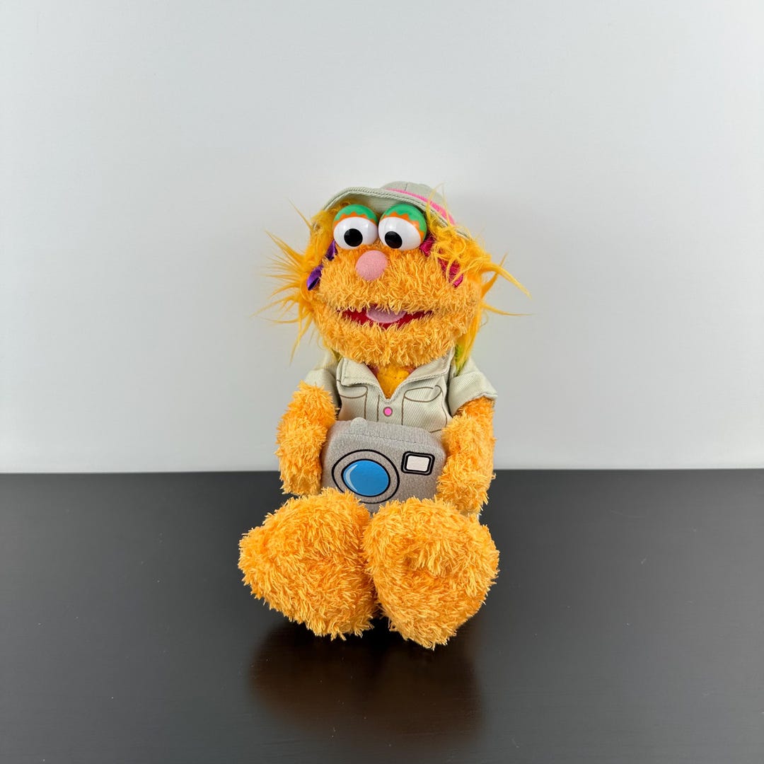 Sesame Street Busch Gardens Safari Fun Zoe 11” Soft Toy Plush Stuffed ...