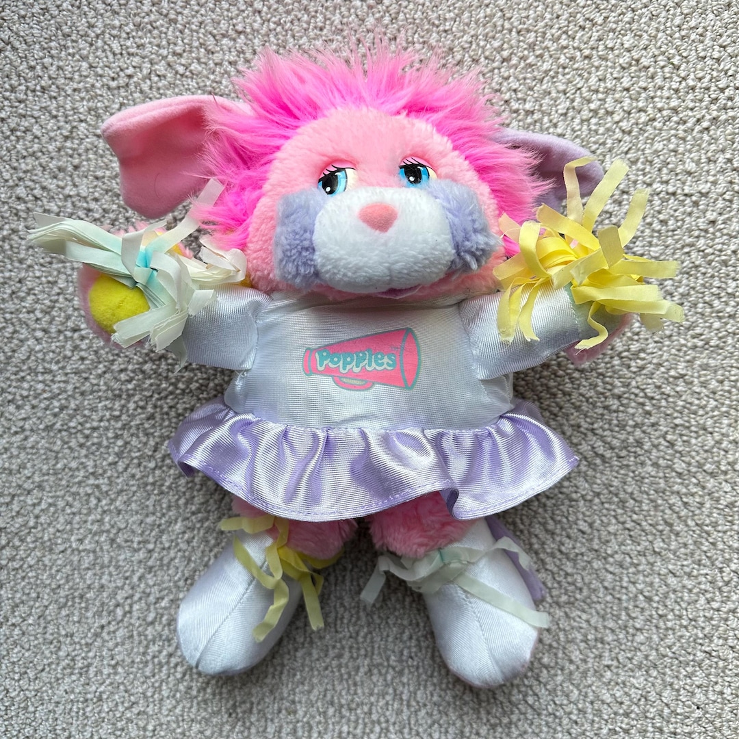 Vintage Popples 1987 Cheerleader Pompoms Pom Plush Stuffed 12” RARE by ...