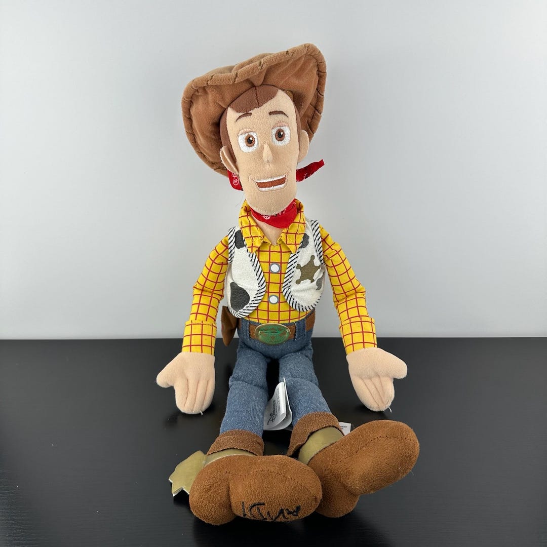 Toy Story Woody Cowboy 18” Large Size Plush Stuffed Doll Vintage ...
