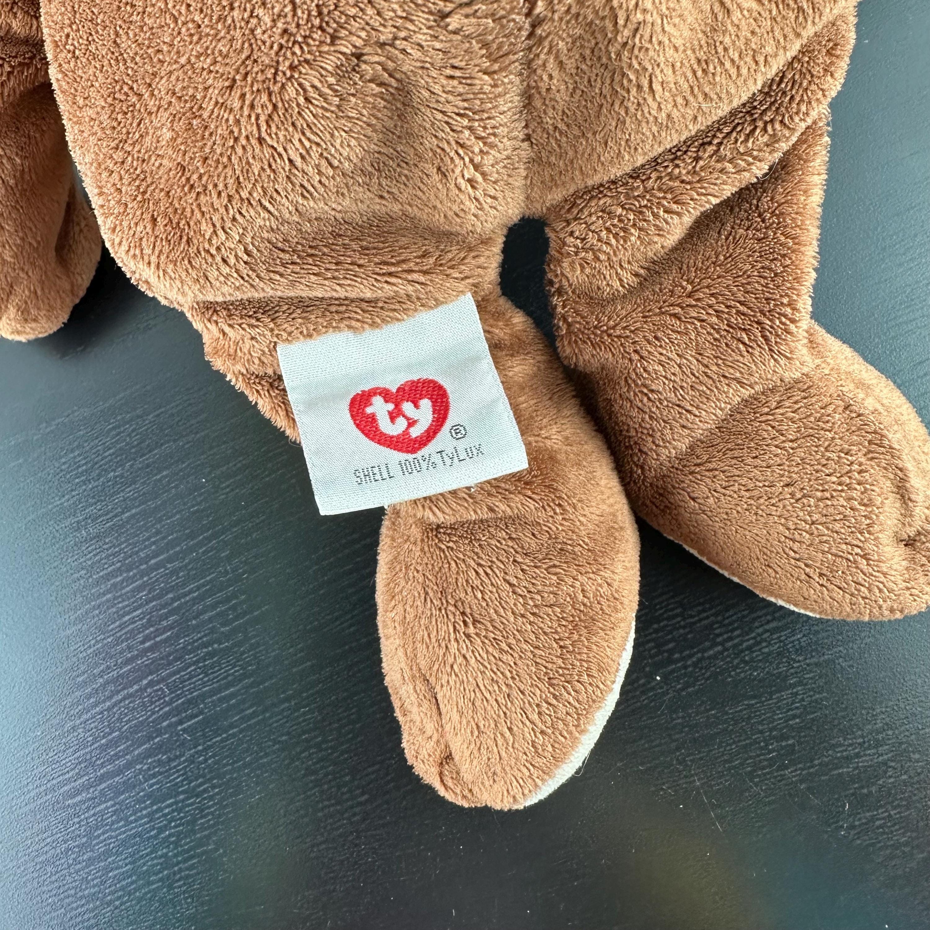 Vintage TY Pluffies Collection Dangles the Brown Monkey 10” RARE Plush ...