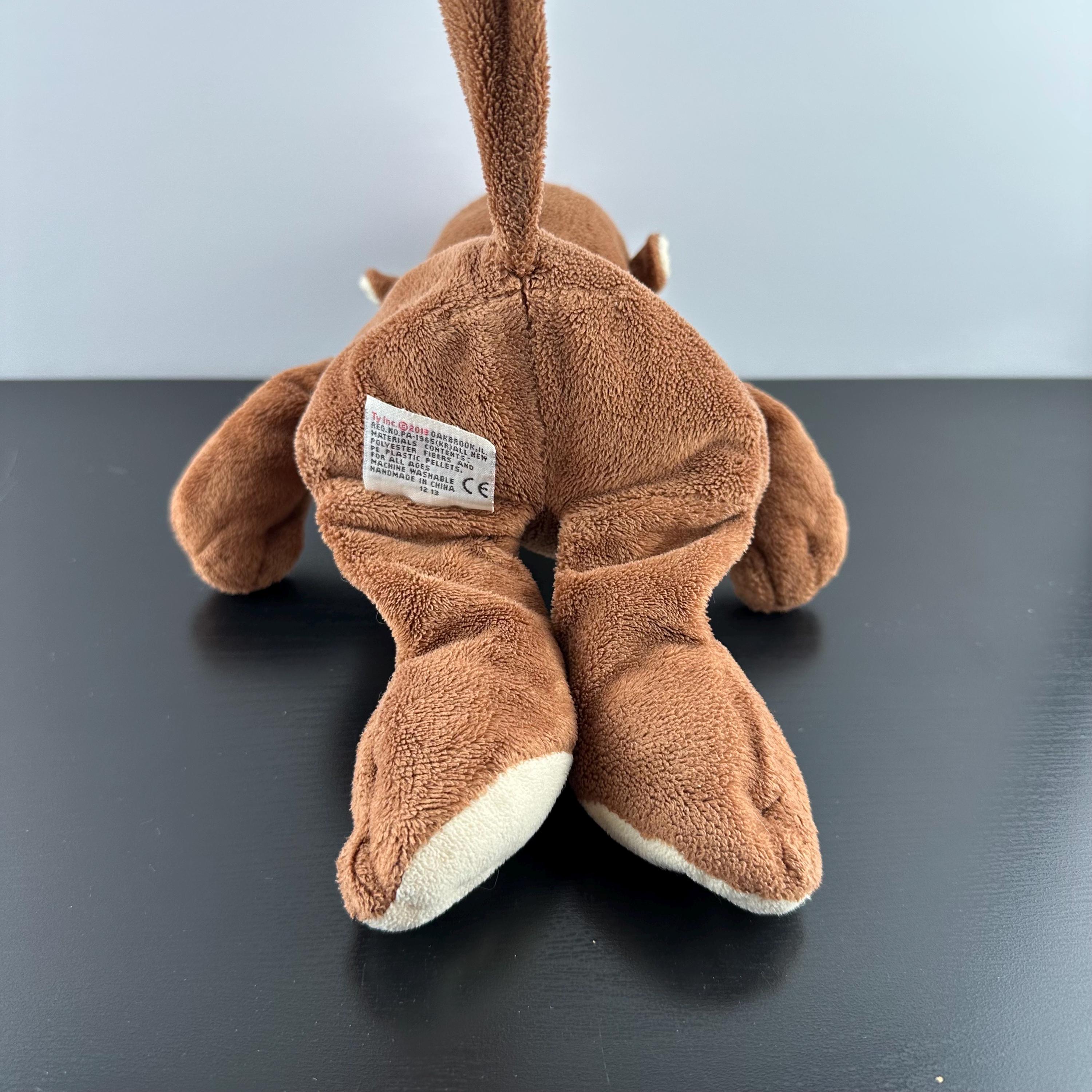 Vintage TY Pluffies Collection Dangles the Brown Monkey 10” RARE Plush ...