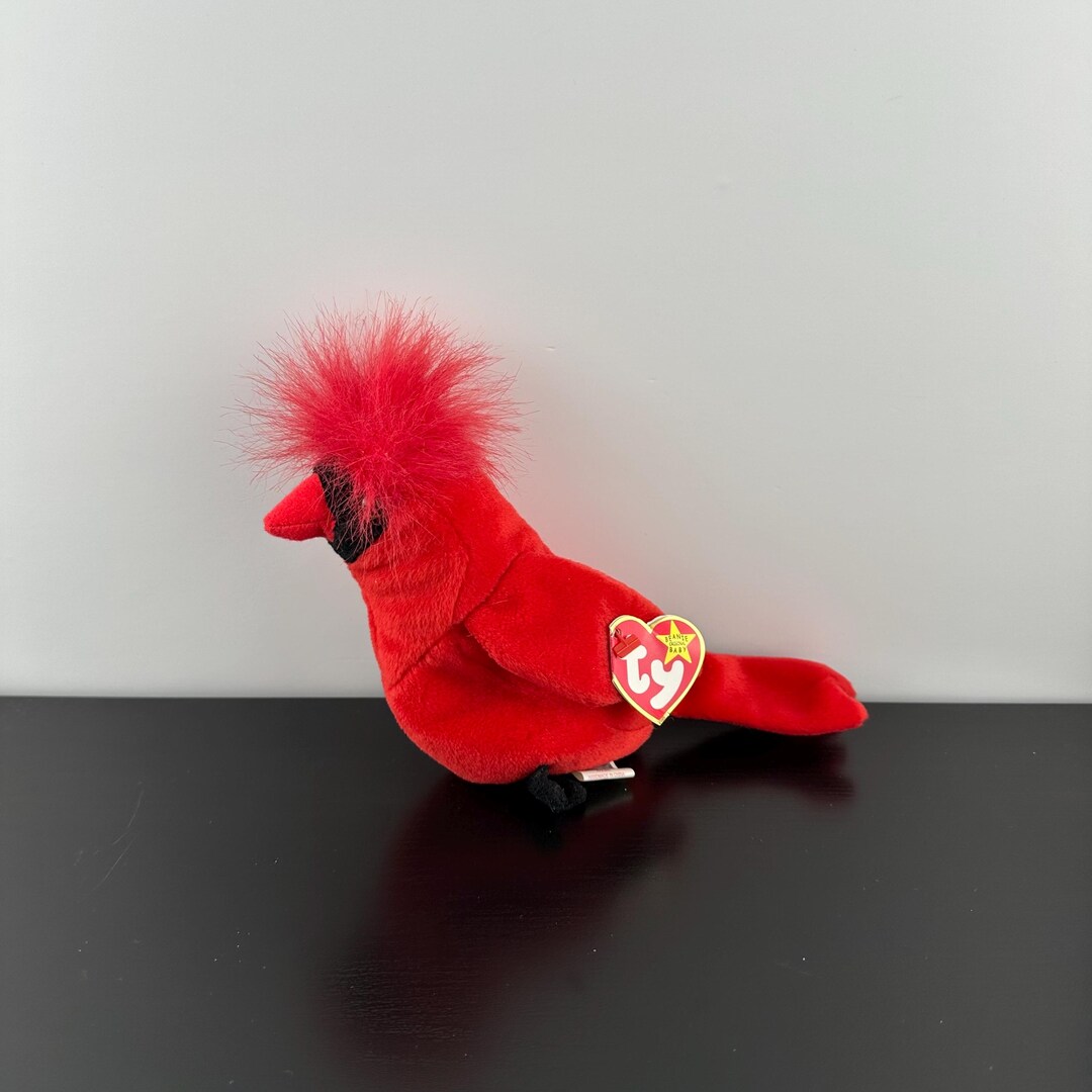 TY Beanie Baby Mac the Red Cardinal Bird 5" Vintage 1999 NEW Plush ...