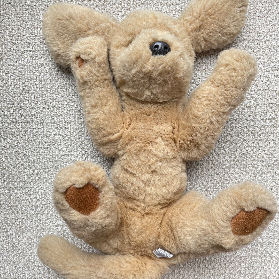 Vintage 1985 Gund Muttsy Plush Puppy Dog Tan Stuffed Animal Lovey HTF ...