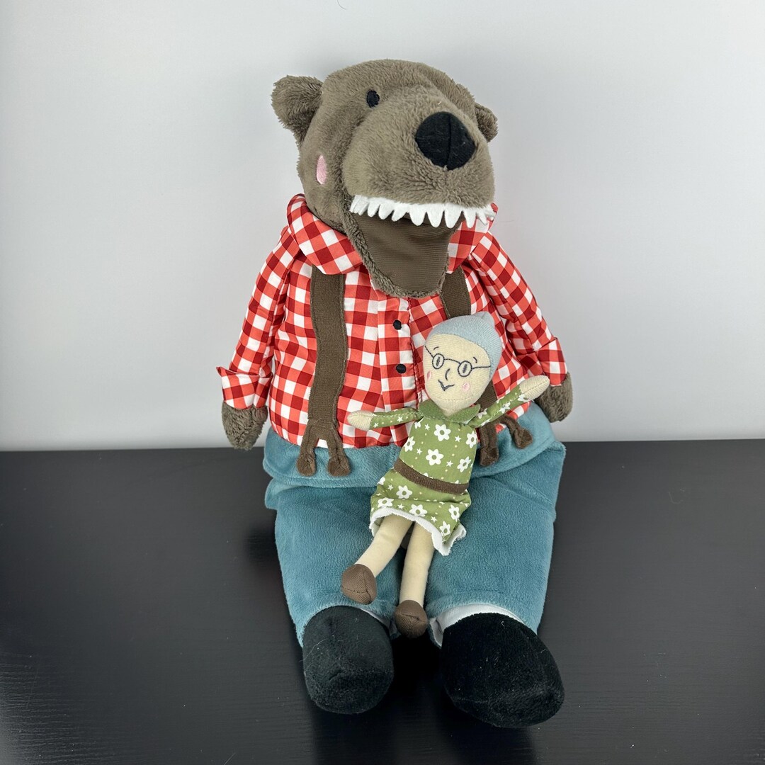 IKEA Lufsig Big Bad Wolf and Grandma Plush Little Red Riding Hood Fairy ...